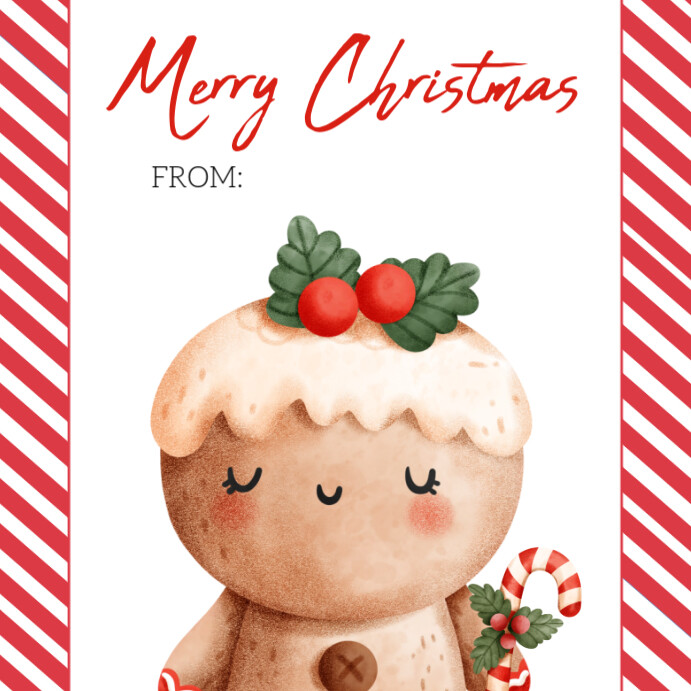 Copy of Digital Gingerbread Man Gift Tags,Printable Christmas Gift Tags ...