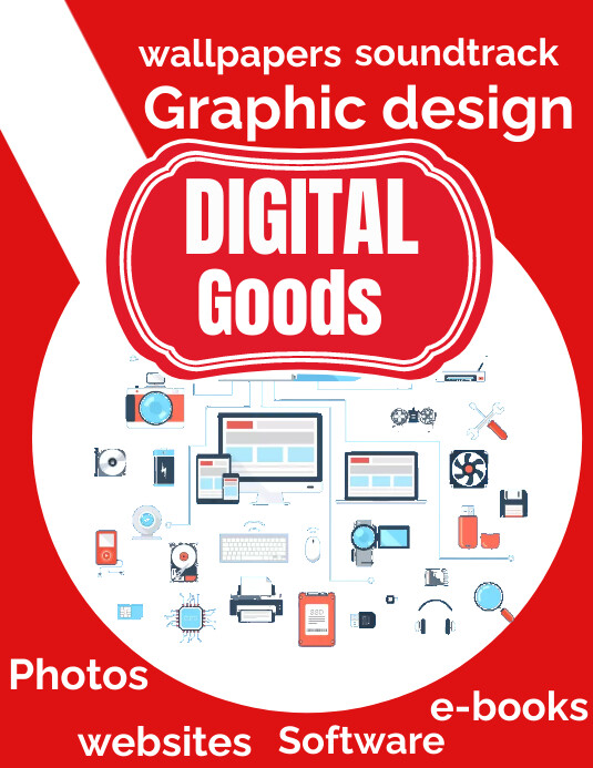 Digital good red flyer template | PosterMyWall