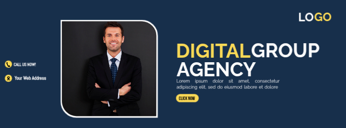 DIGITAL GROUP AGENCY FACEBOOK COVER Template | PosterMyWall