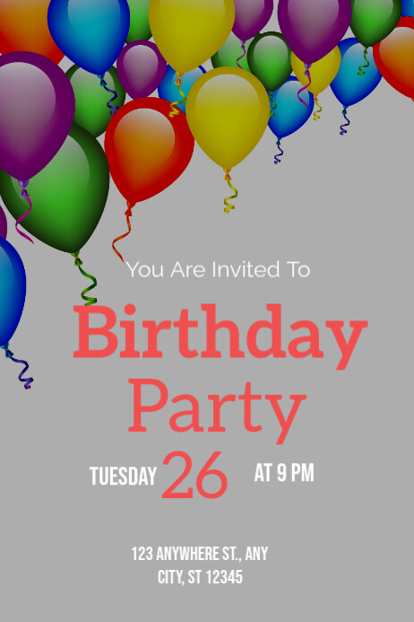 digital invitation printable invite Template | PosterMyWall