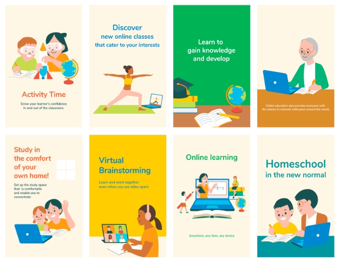 Digital learning day illustration Template | PosterMyWall