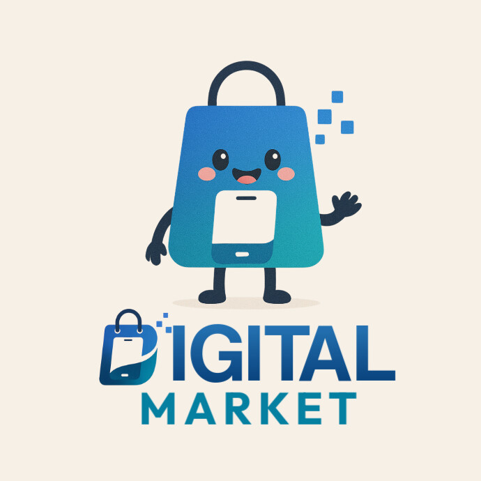 Digital Market Logo Template | PosterMyWall