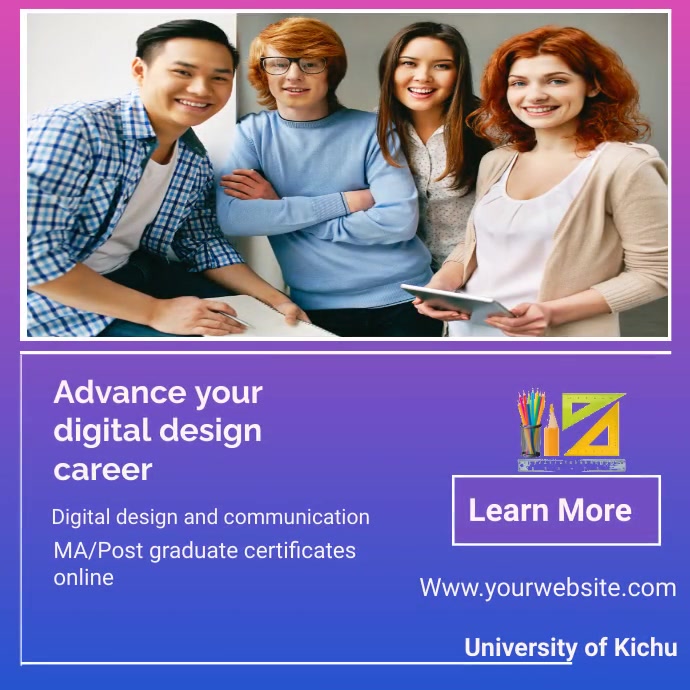 Digital Marketing, University Course,Masters Template | PosterMyWall