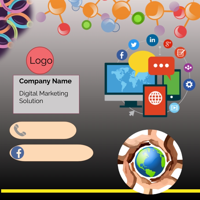 Digital Marketing , Business Solution ,Social Template | PosterMyWall
