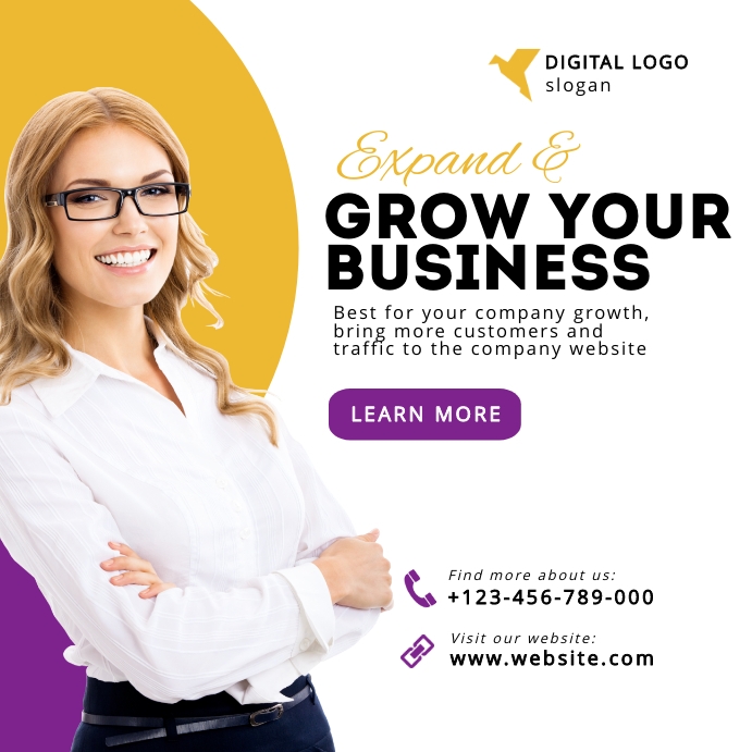 Copy of digital marketing advertisement design post | PosterMyWall