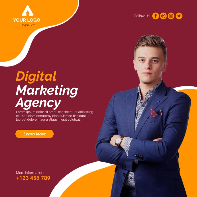 Copy of Digital Marketing Agecny Poster | PosterMyWall