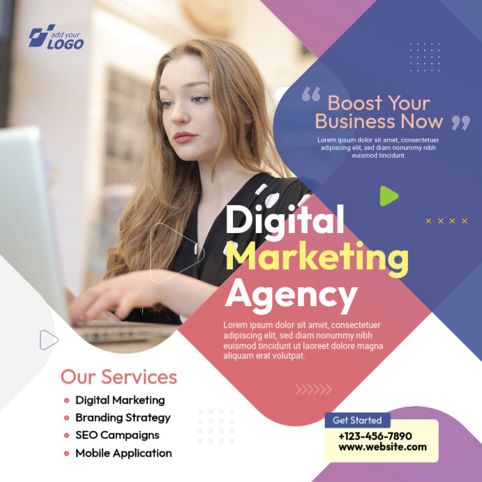 Plantilla de Digital Marketing Agency Ad | PosterMyWall