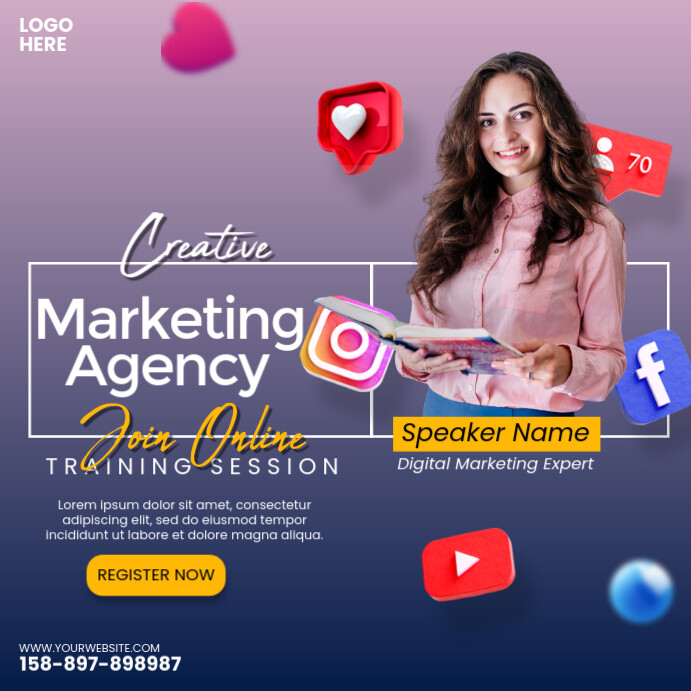 digital marketing agency ad Template | PosterMyWall