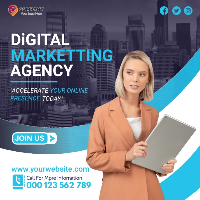 Digital Marketing Agency Ad Template | PosterMyWall
