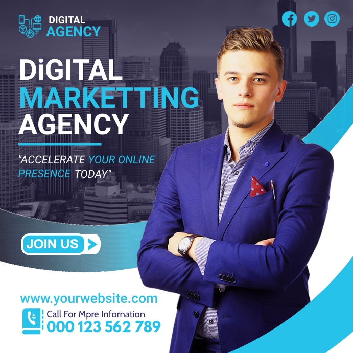 Digital Marketing Agency Ad Template | PosterMyWall