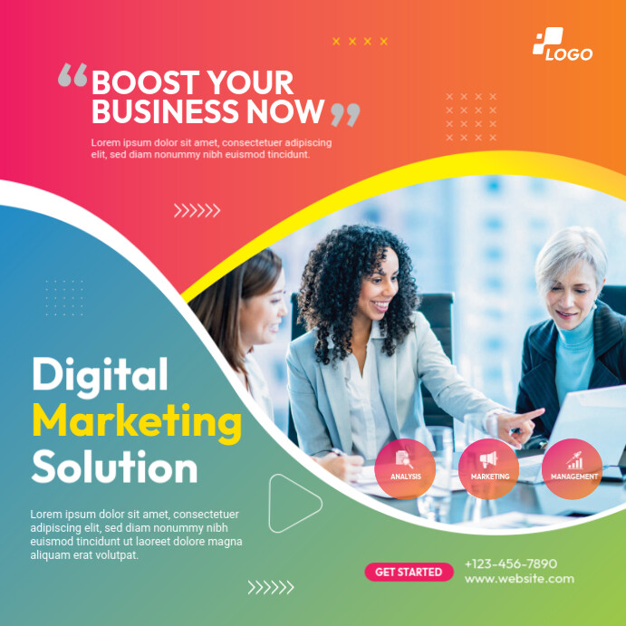 Digital Marketing Agency Ad Template | PosterMyWall