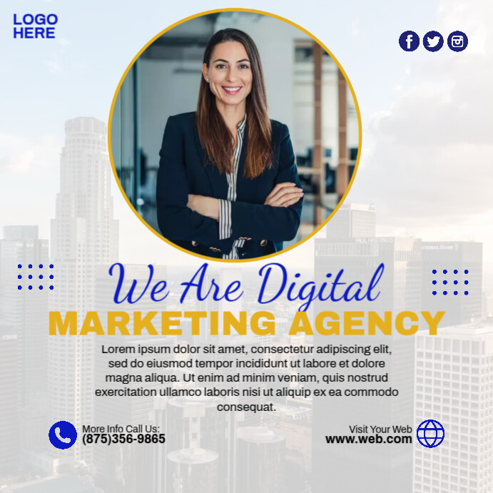 Digital Marketing Agency Ads Template | PosterMyWall