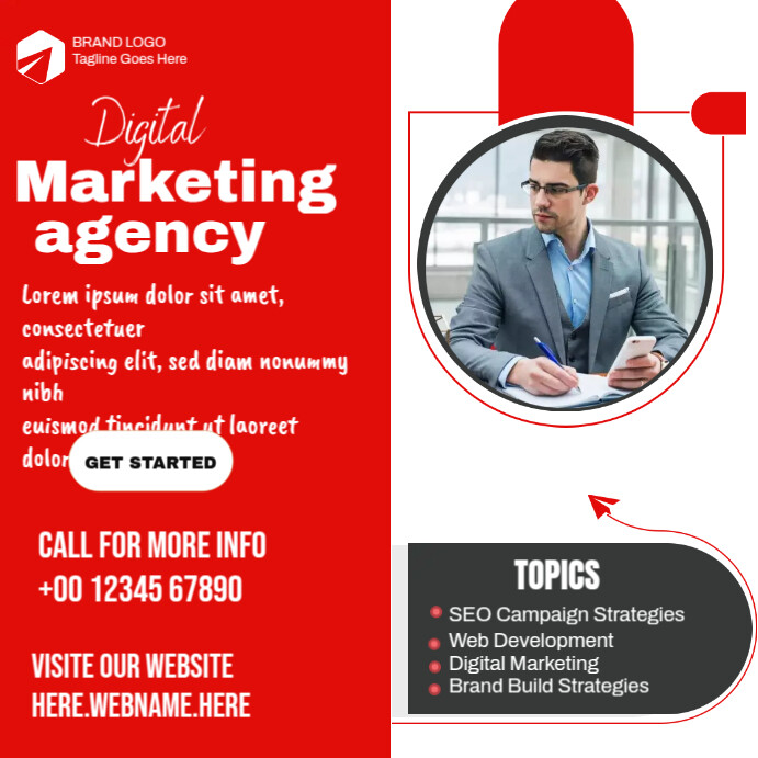 Digital Marketing Agency Ads Template | PosterMyWall