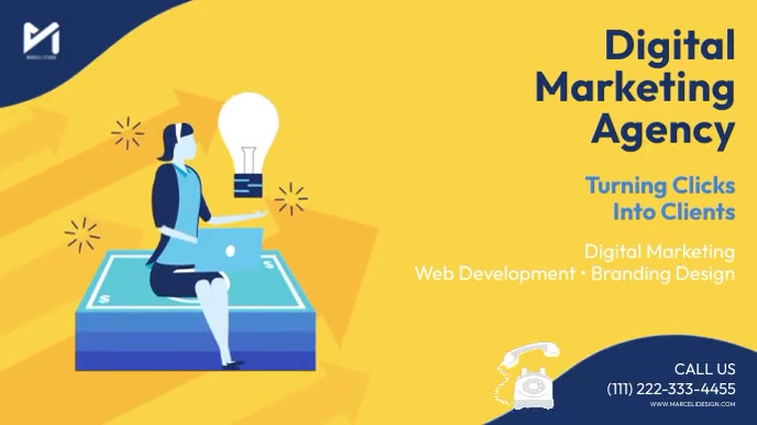 Digital Marketing Agency Animated Template | PosterMyWall