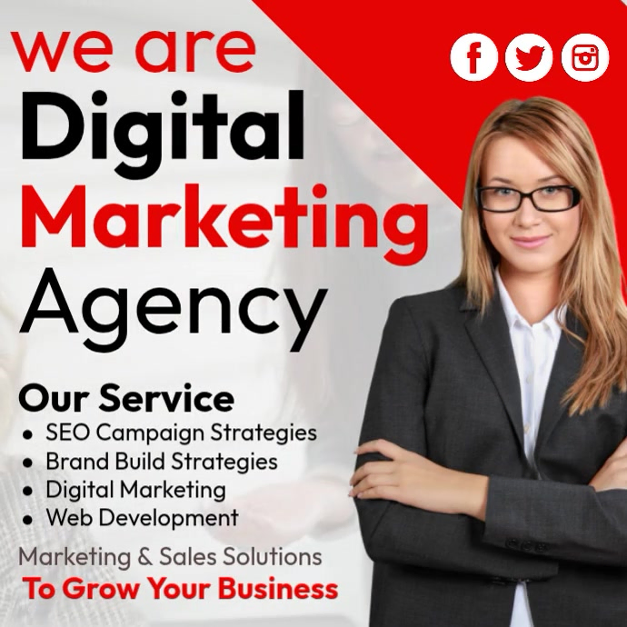 Digital Marketing Agency Template | PosterMyWall