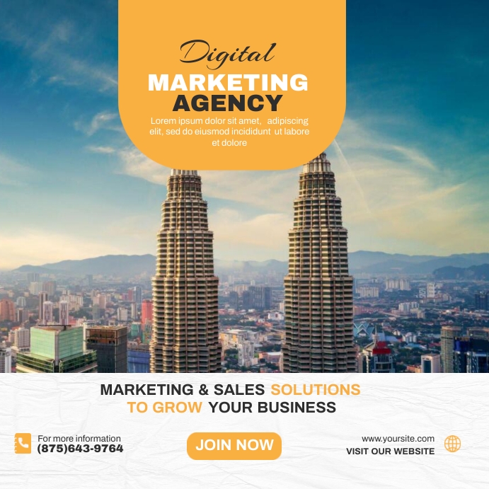 Digital Marketing Agency Design Template | PosterMyWall