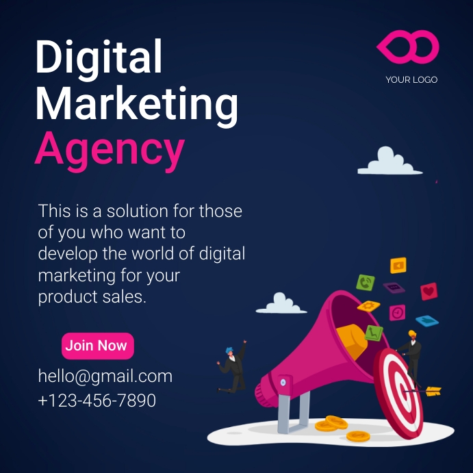 Digital Marketing Agency Template | PosterMyWall