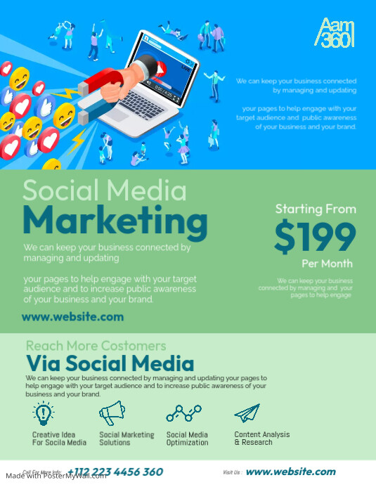 Copy of Digital Marketing Agency Flyer | PosterMyWall