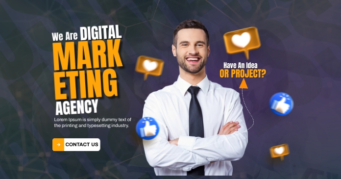 Digital Marketing Agency Idea Template | PosterMyWall