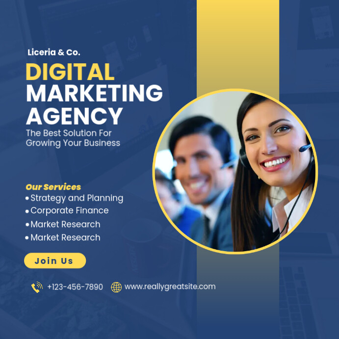 Digital Marketing Agency Instagram Post Template | PosterMyWall