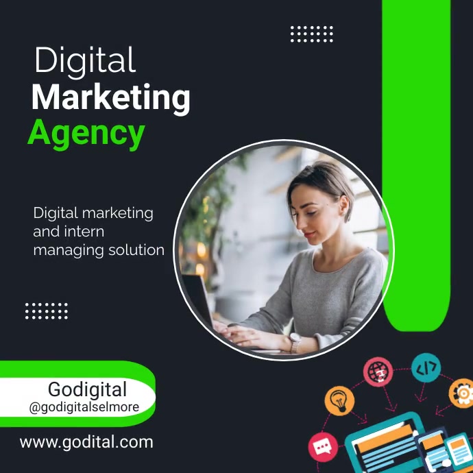 Digital Marketing Agency Instagram Poster Template | PosterMyWall