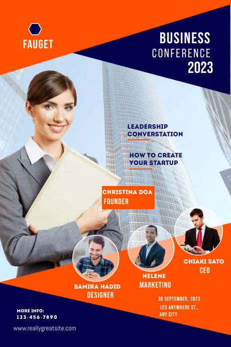 Business Conference Poster Template | PosterMyWall