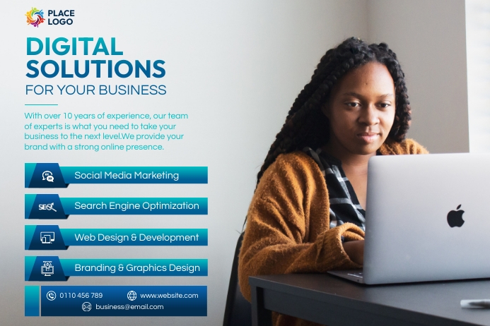 Digital marketing agency poster Template | PosterMyWall