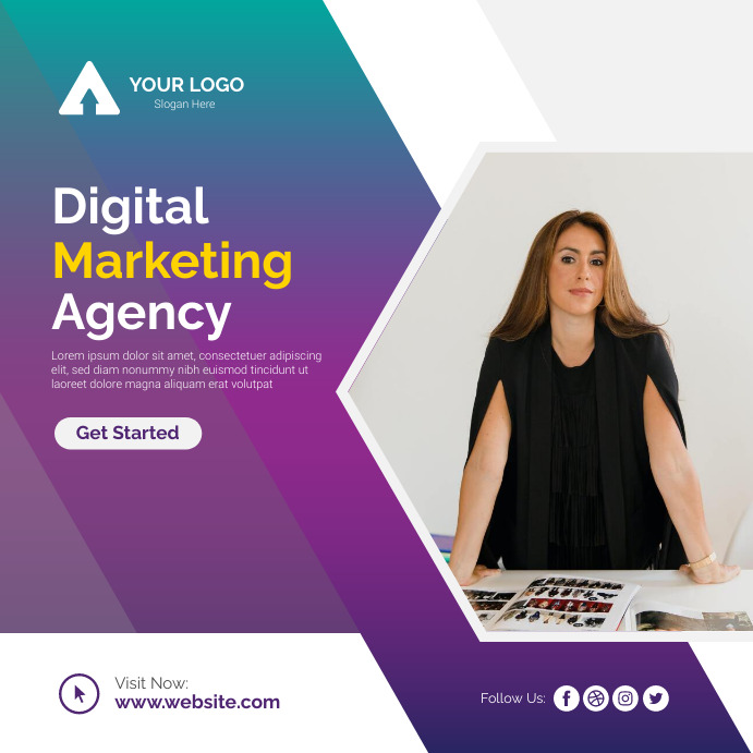 Digital Marketing Agency Poster Template | PosterMyWall