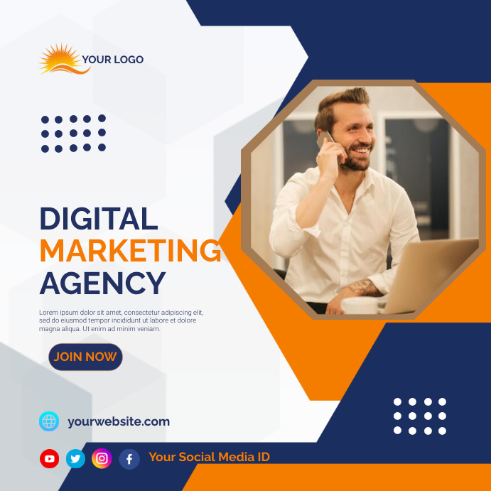 Digital Marketing Agency Poster Template | PosterMyWall