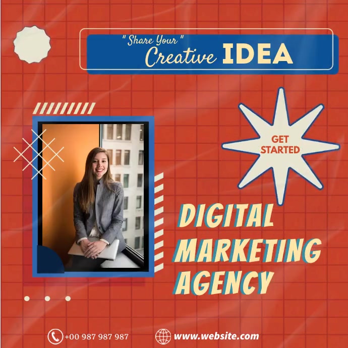 Copy of digital marketing business instagram post | PosterMyWall