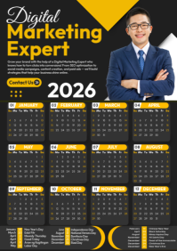 Marketing Calendar Template | PosterMyWall