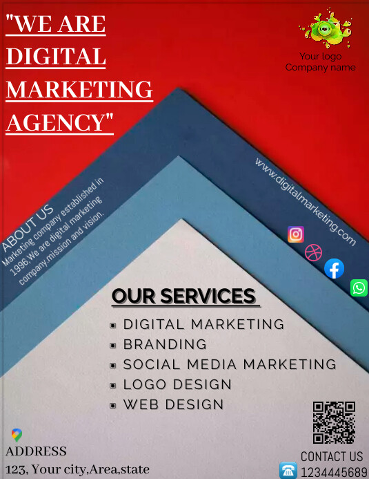 Digital marketing company Template | PosterMyWall