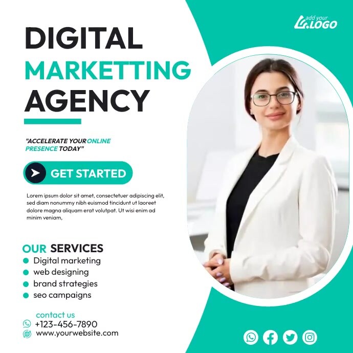 Digital Marketing Templat | PosterMyWall