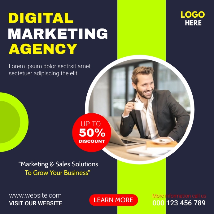 Digital Marketing Template | PosterMyWall