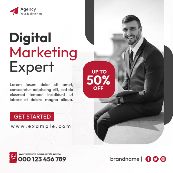 Digital Marketing Expert Ads Template | PosterMyWall