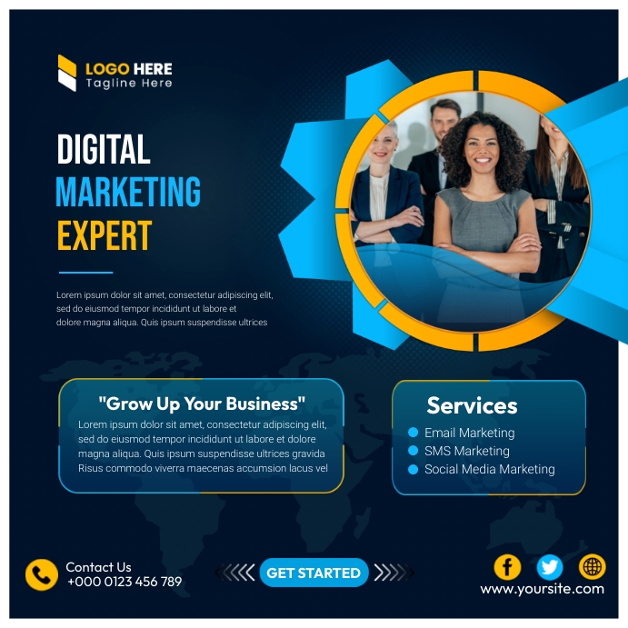 Digital Marketing Expert Template | PosterMyWall