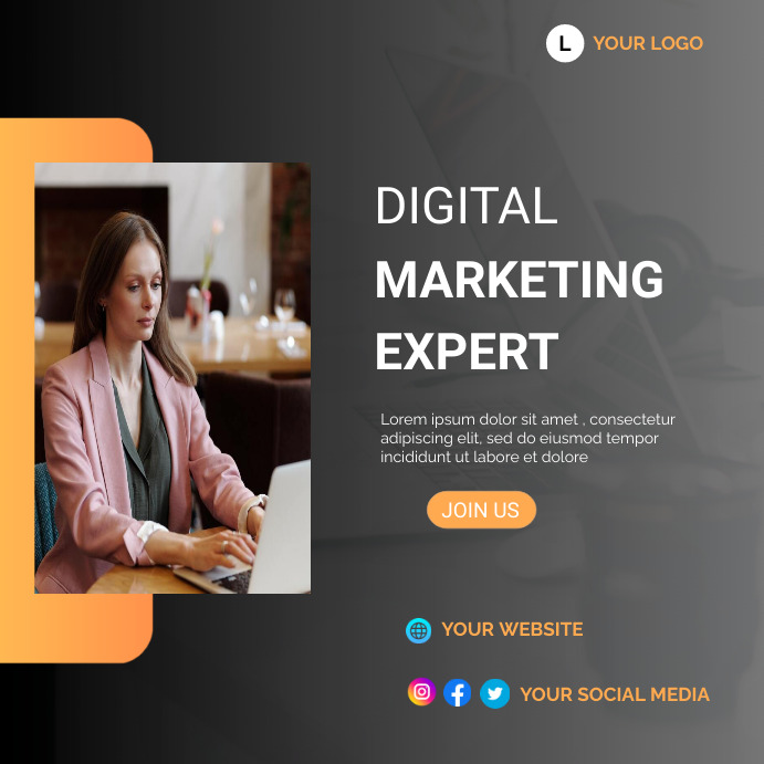 Digital Marketing Expert Template | PosterMyWall