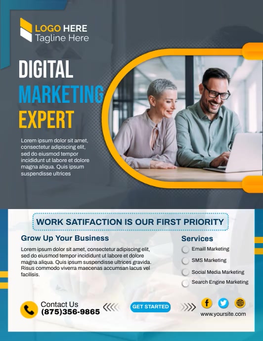 Copy of Digital Marketing Expert Flyer | PosterMyWall