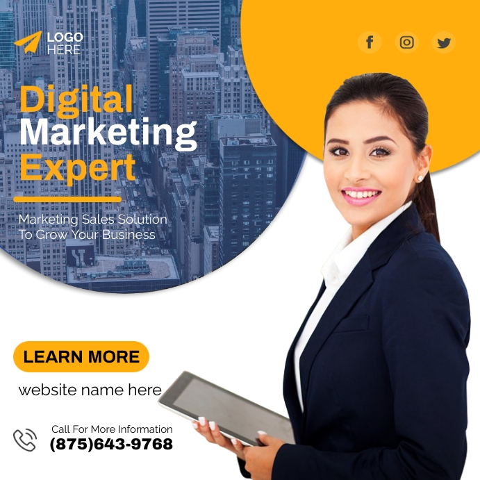 Digital Marketing Expert Flyer Template | PosterMyWall