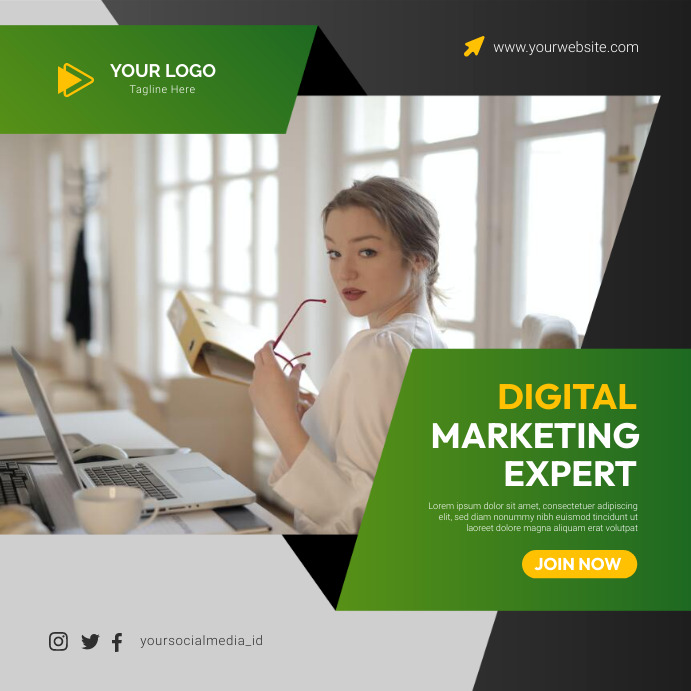 Digital Marketing Expert Poster Templat | PosterMyWall