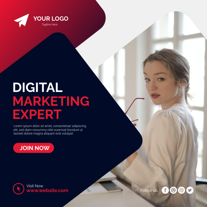 Digital Marketing Expert Poster Flyer Template | PosterMyWall