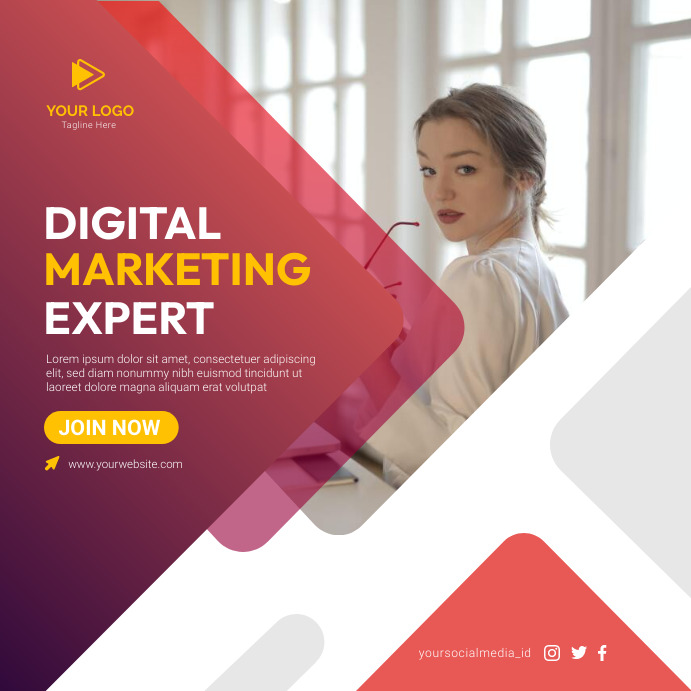 Digital Marketing Expert Social Media Post Template | PosterMyWall