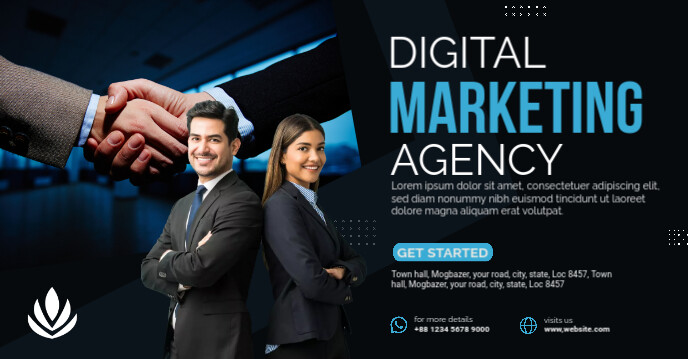 Digital Marketing Facebook Group Cover Photo Template | PosterMyWall