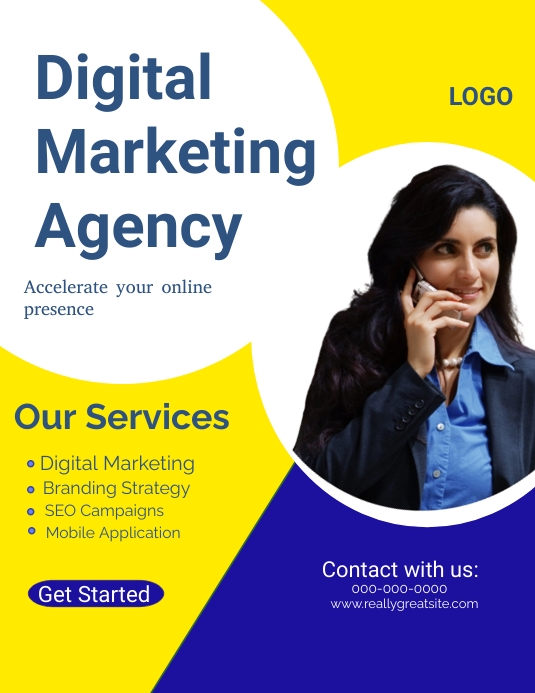 Digital marketing flyer, business flyer Template | PosterMyWall