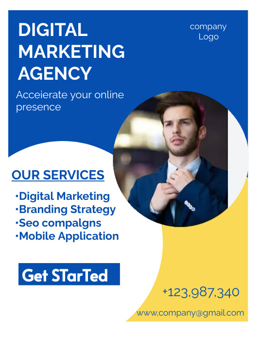 DIGITAL MARKETING flyer ad Templat | PosterMyWall