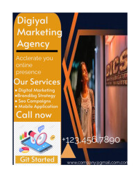 DIGITAL MARKETING flyer ad Template | PosterMyWall