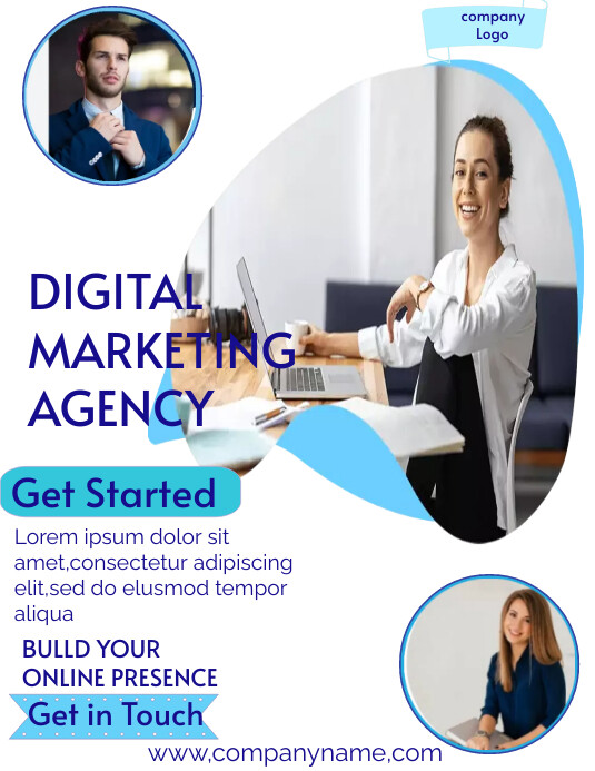 DIGITAL MARKETING flyer ad เทมเพลต | PosterMyWall