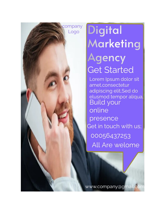 DIGITAL MARKETING flyer ad Template | PosterMyWall