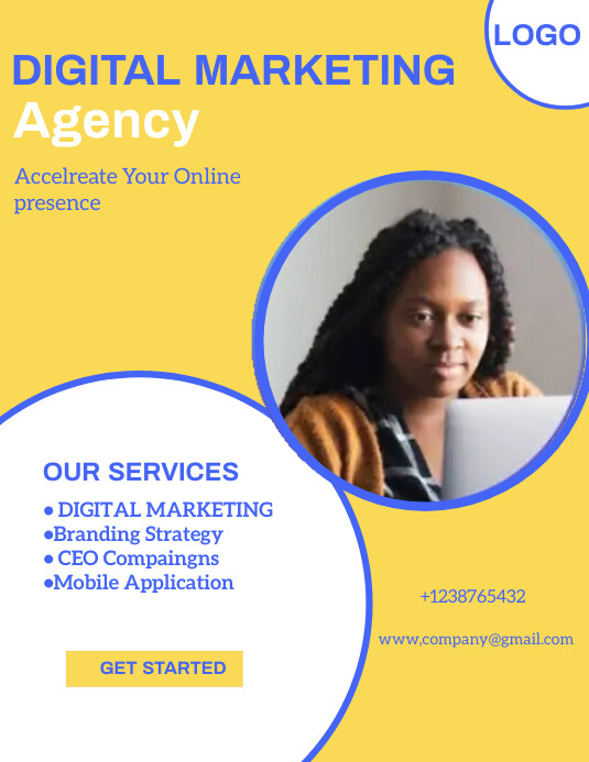 DIGITAL MARKETING flyer ad Template | PosterMyWall