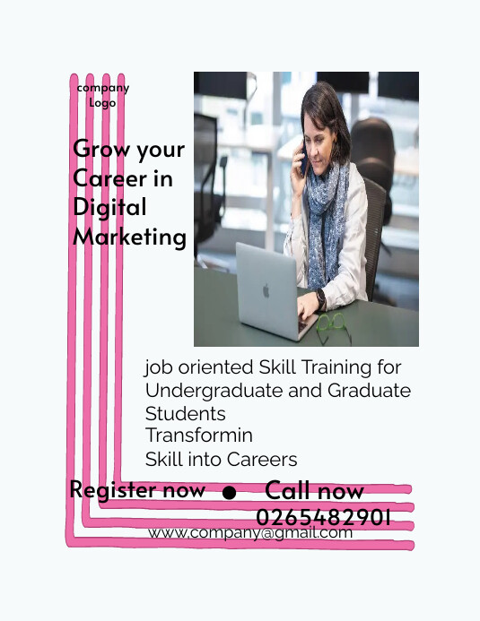 DIGITAL MARKETING flyer ad Template | PosterMyWall